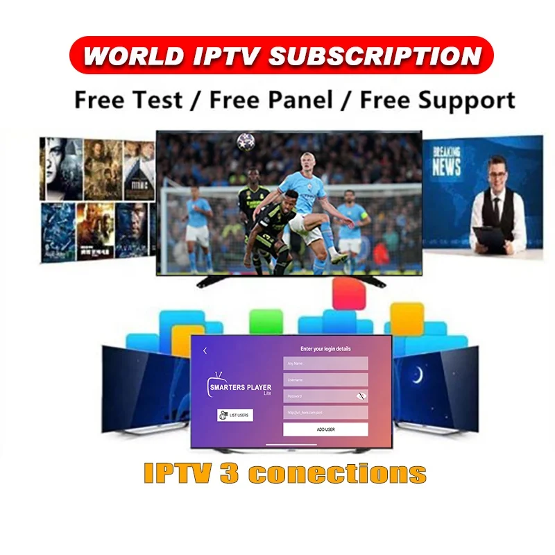 免费测试最佳iptv 3设备订阅m3u列表12个月iptv经销商面板4k 36h安卓智能电视盒免费试用 - Buy Iptv 3设备,Iptv M3u,Iptv订阅12个月 Product ...