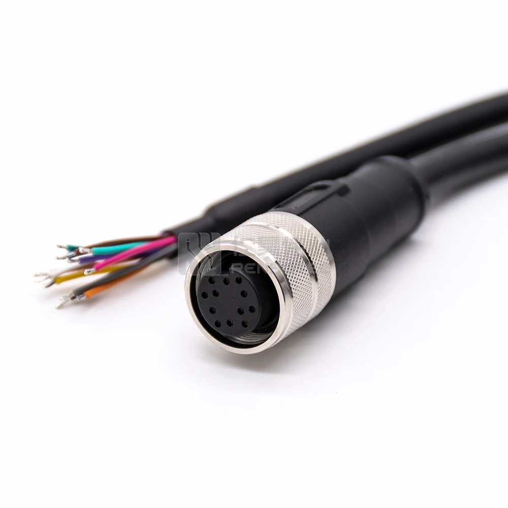 Aisg Standard Cable Connecteur M16 Circular Connector Ip68 Overmoulded ...