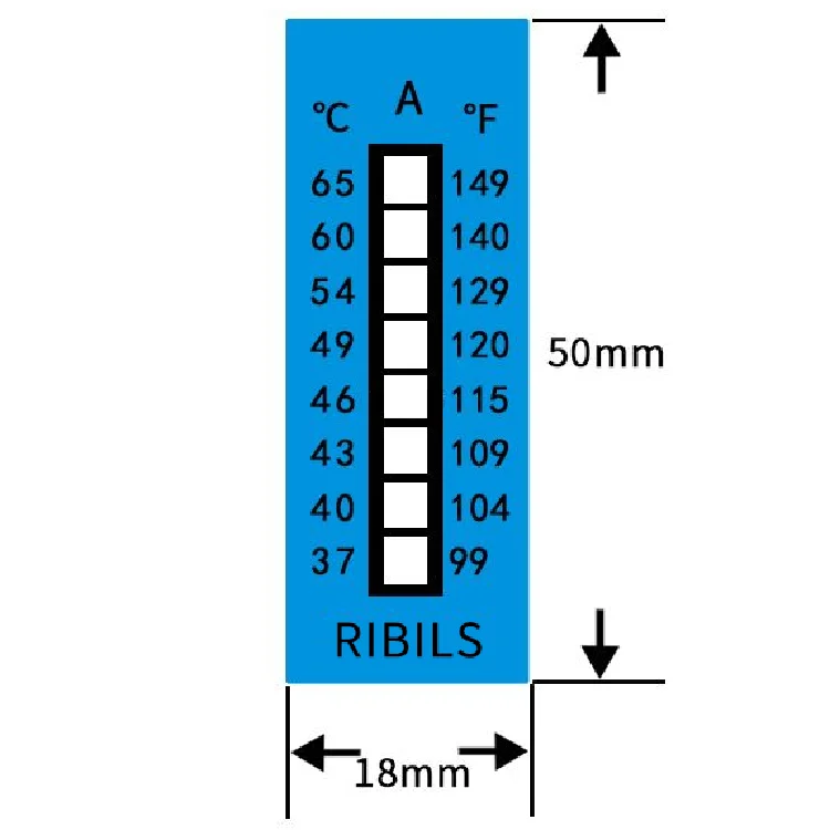 PET Reversible High Temperature Heat Sensitive Indicator
