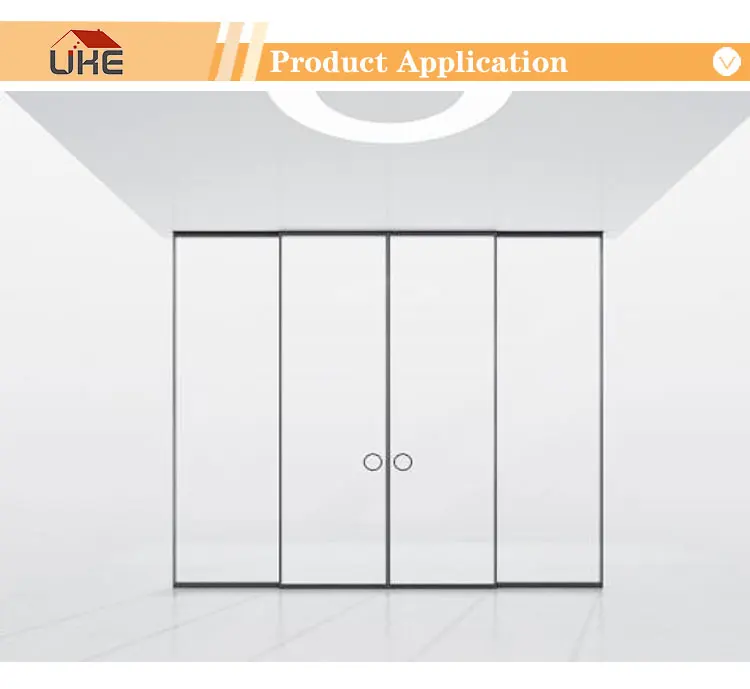 Hanging Sliding Synchronized Door System Aluminium Frame Glass ...