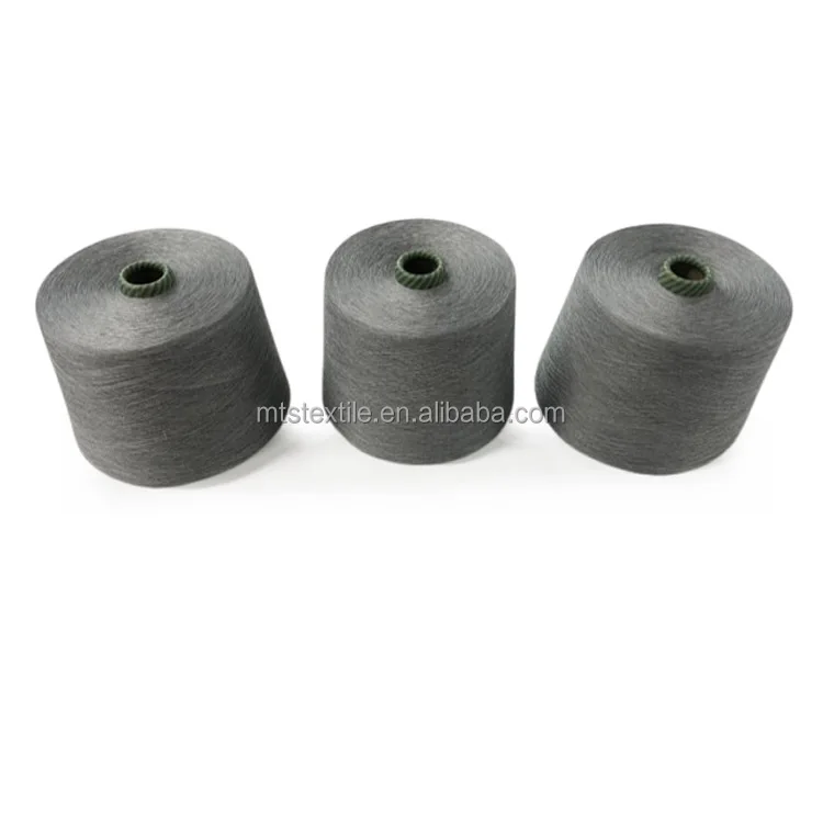 TC 25/75 Graphene Blended Melange Yarn Anti-Static Compact Siro ...