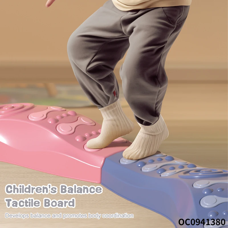 Round Foot Sensory Plastic Balance Tactile Board Training Set for Kids ...