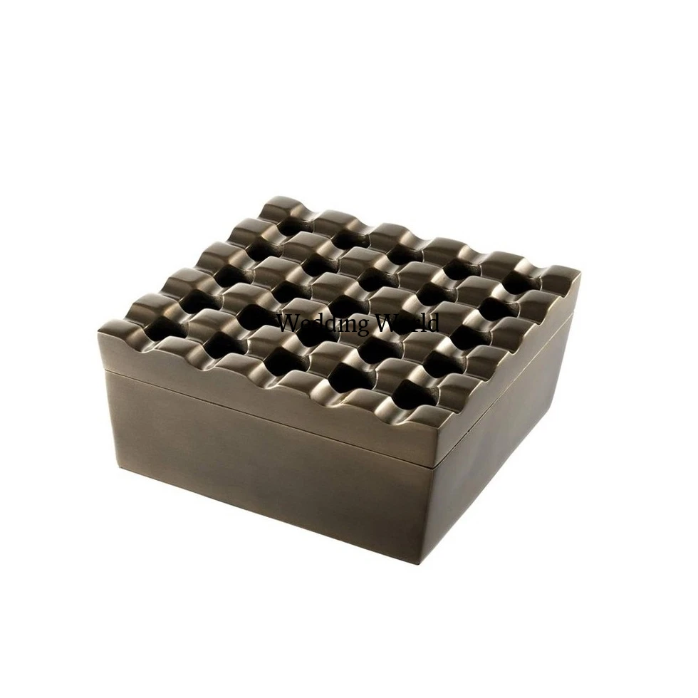 Handmade Metal Ash Tray Square Shape Customized Finished Handmade ...