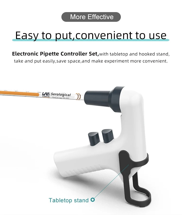 Ep100pro Electronic Pipette Controller with Stand - Customized Support