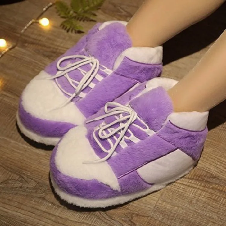 Free Shipping Comfy And Cozy Sneaker Slipper Shoes Winter Plush ...