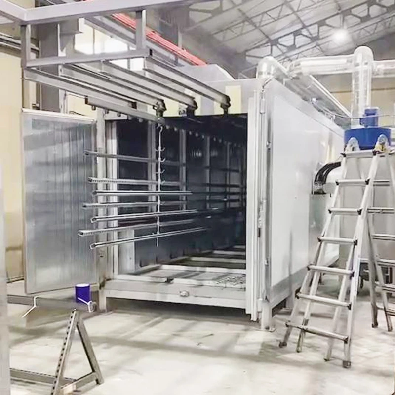 Aluminium Profile Powder Coating Line Automatic Electrostatic Powder ...