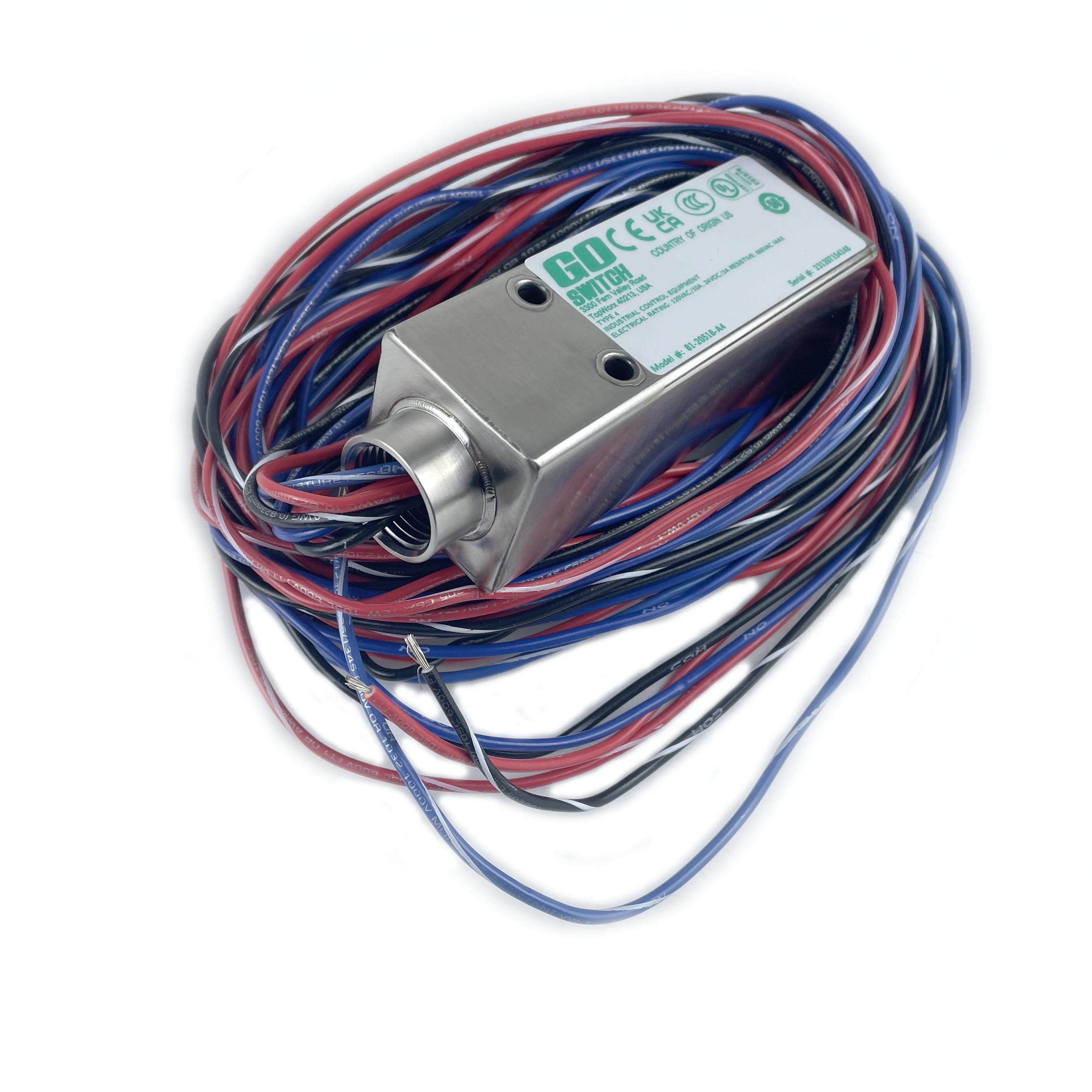 Emerson TOPWORX GO SWITCH Limit Switch 81-201518-A4 - Magnetic Induction