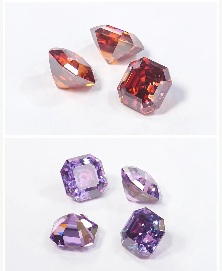 Shop Custom Wholesale Gemstones - Asscher Cut Moissanite