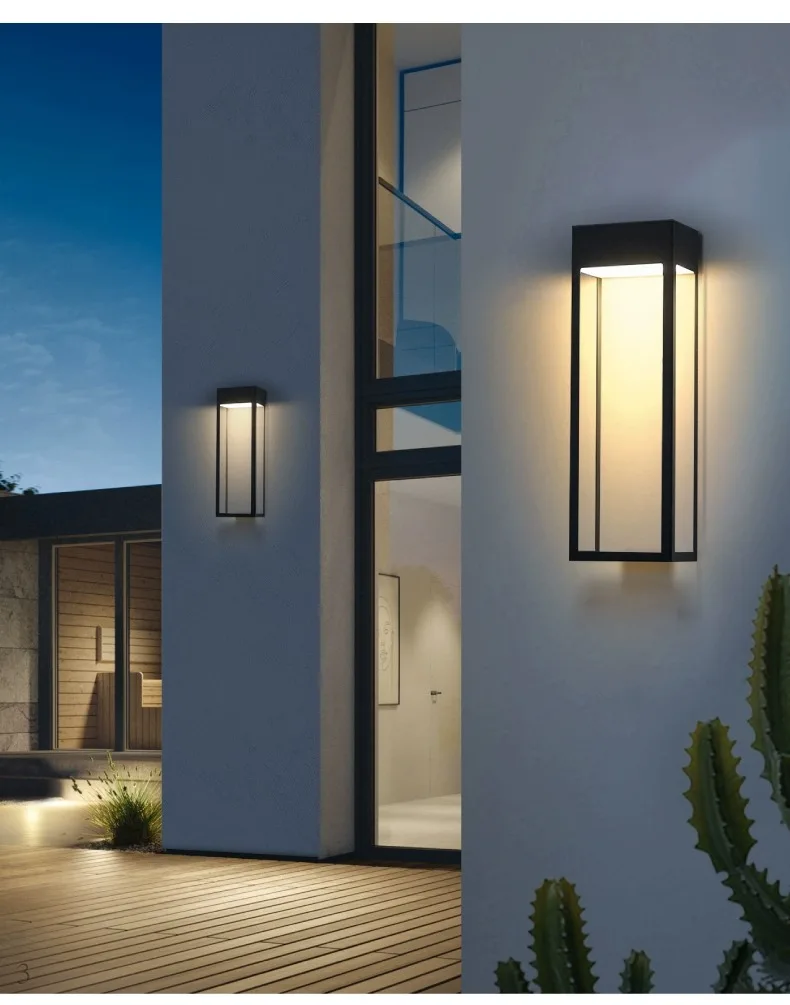 Waterproof Ip65 220v Outdoor Wall Lamps Modern Led Garden Wall Light ...