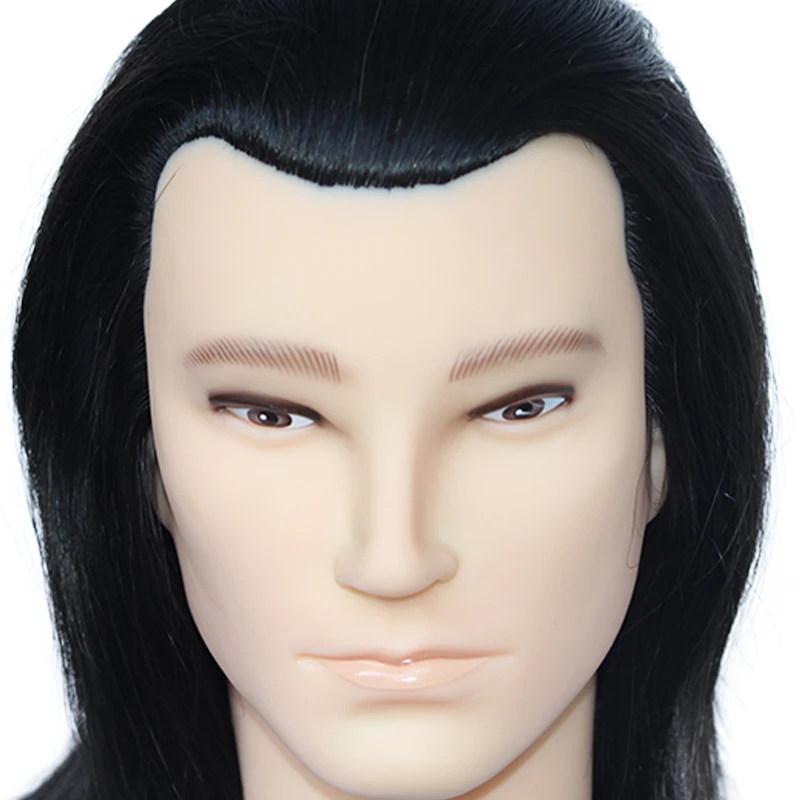 Wholesale 8inch Male Training Head,100% Real Human Hair Practice Head ...