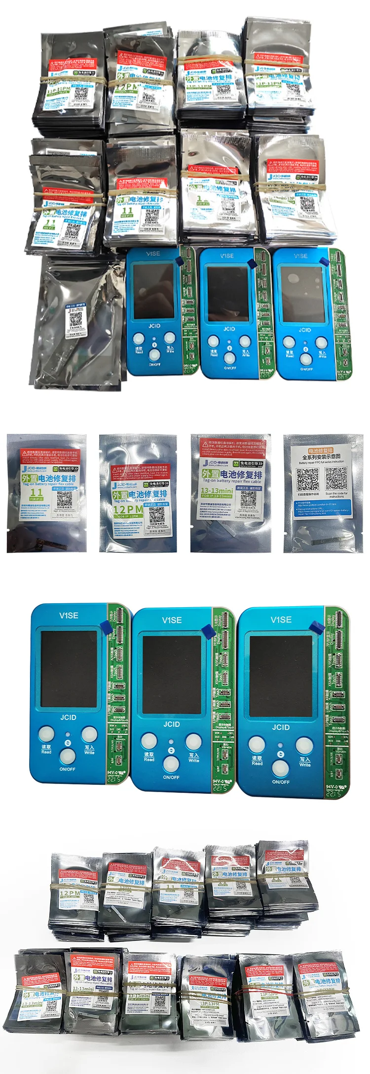 Jc V1se 7 In 1 Programmer True Tone Adaptor For Iphone Battery Repair ...