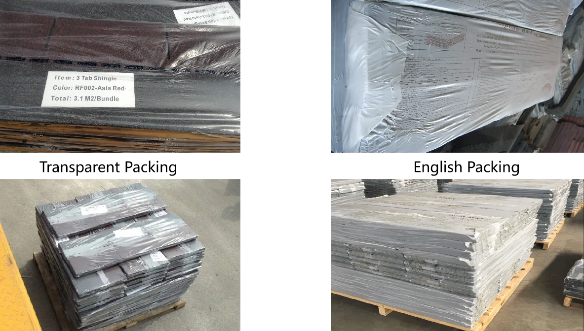3-tab Asphalt Architectural House Roof Tiles Shingles Roofing Materials ...