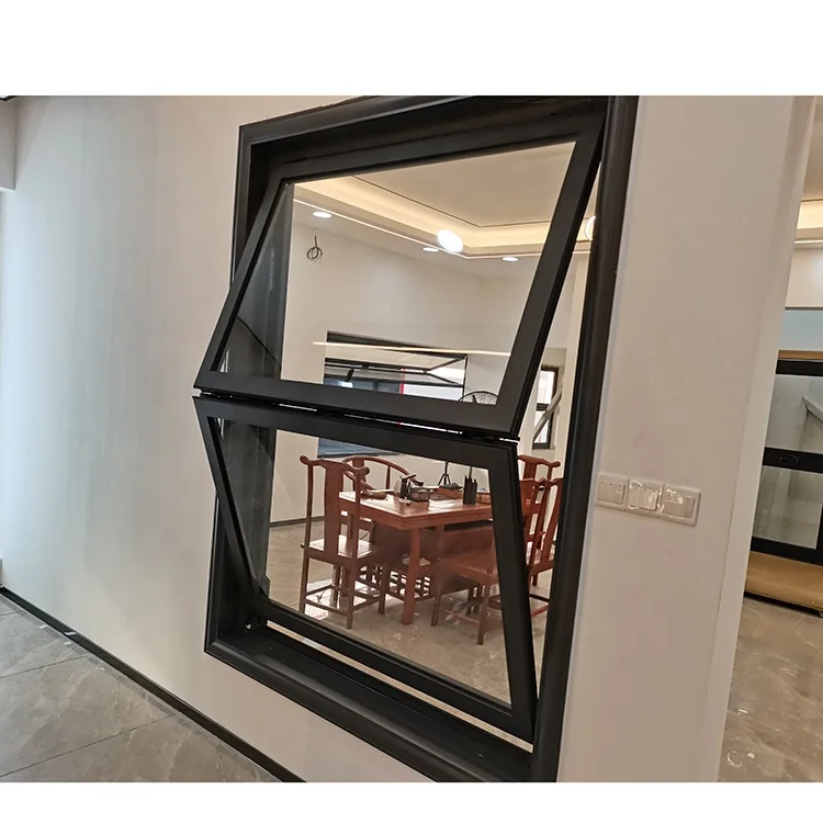 Foshan Aluminum Alloy Vertical Folding Window with Sound Insulation & OEM