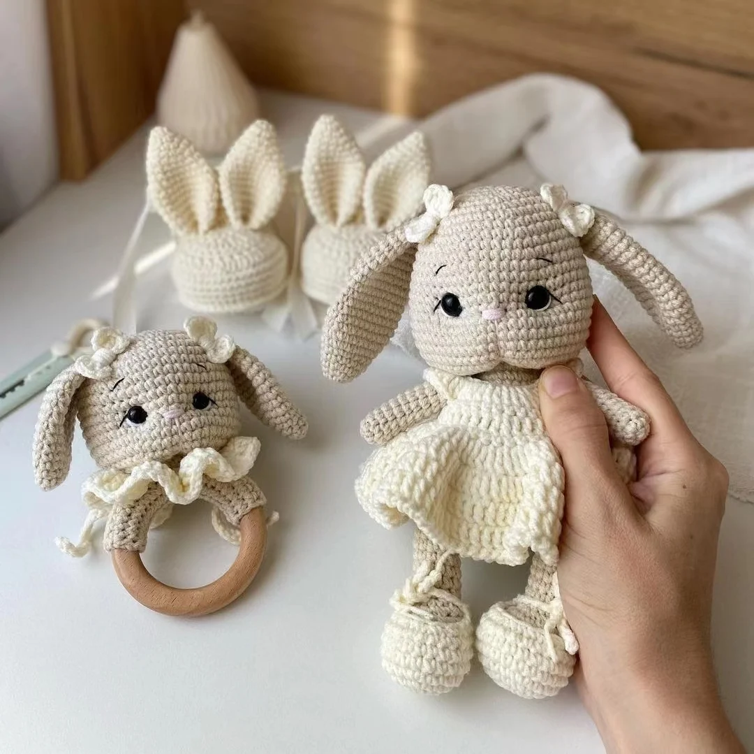 Adorable Handmade Crocheted Bunny - Perfect Gift for Kids