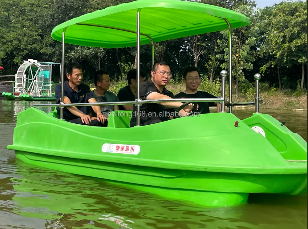 5 Person Electric Boat for Kids and Adults Blue and White Color ...