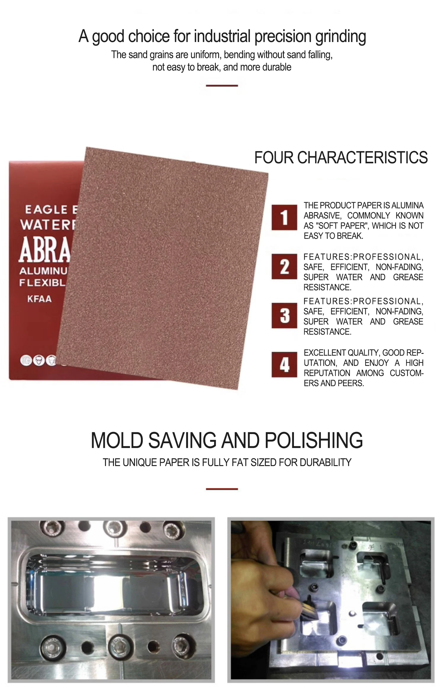 Eagle Brand Abrasive Waterproof Sanding Paper - Grit 120 & 150 - Odm