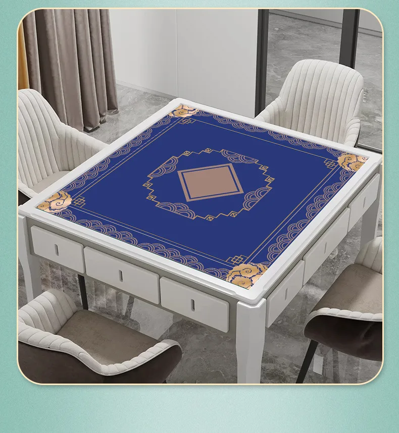 Mahjong Table Mat Rubber Mat Table Topper Portable Layout For Family ...
