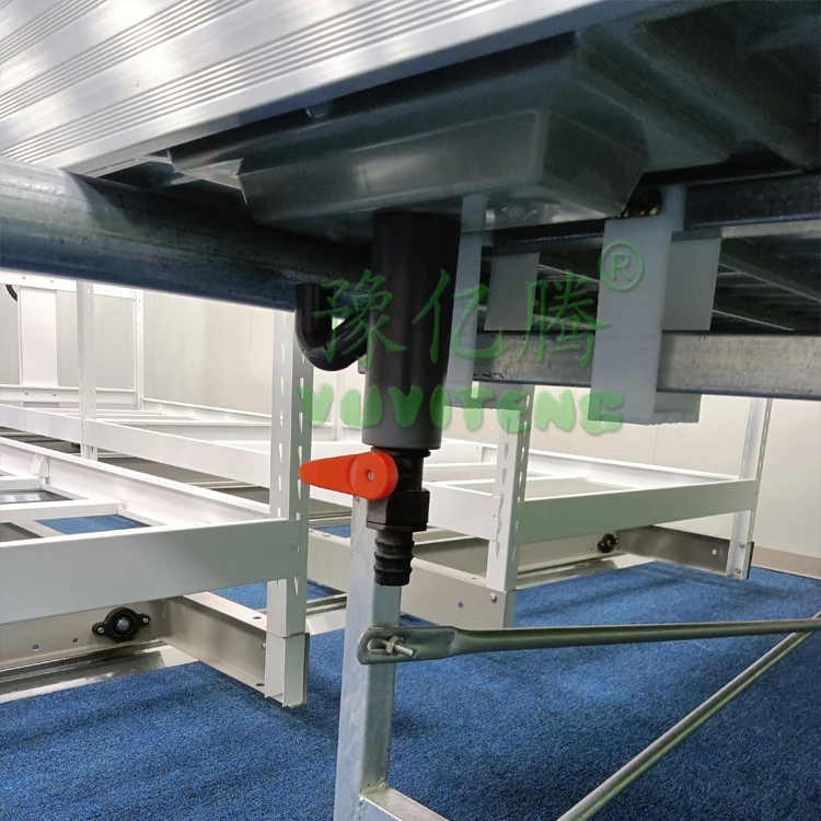 Greenhouse 4x8 Flood Rolling Bench - Hydroponic Growing Table
