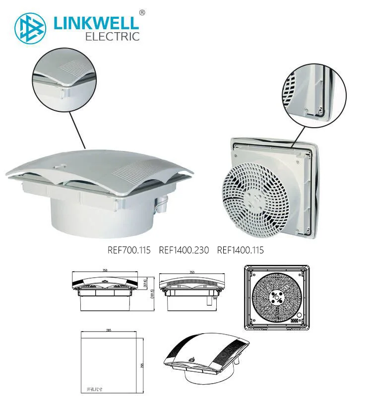 Linkwell Ral7035 Roof Ventilation Cooling Filter Fan Unit 1150m3/h For ...