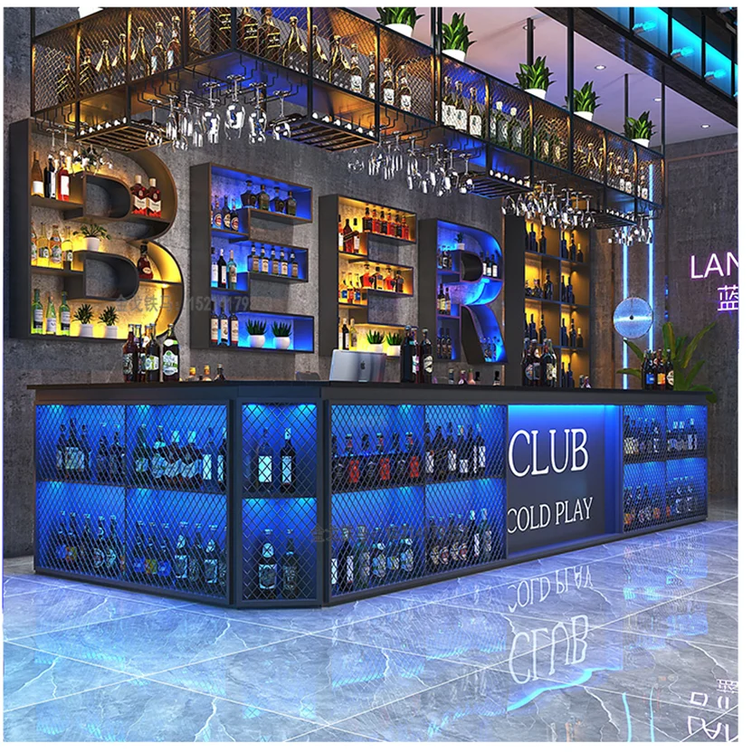 Modern Professional Bar Counter Cocktail Station Design Custom In ...