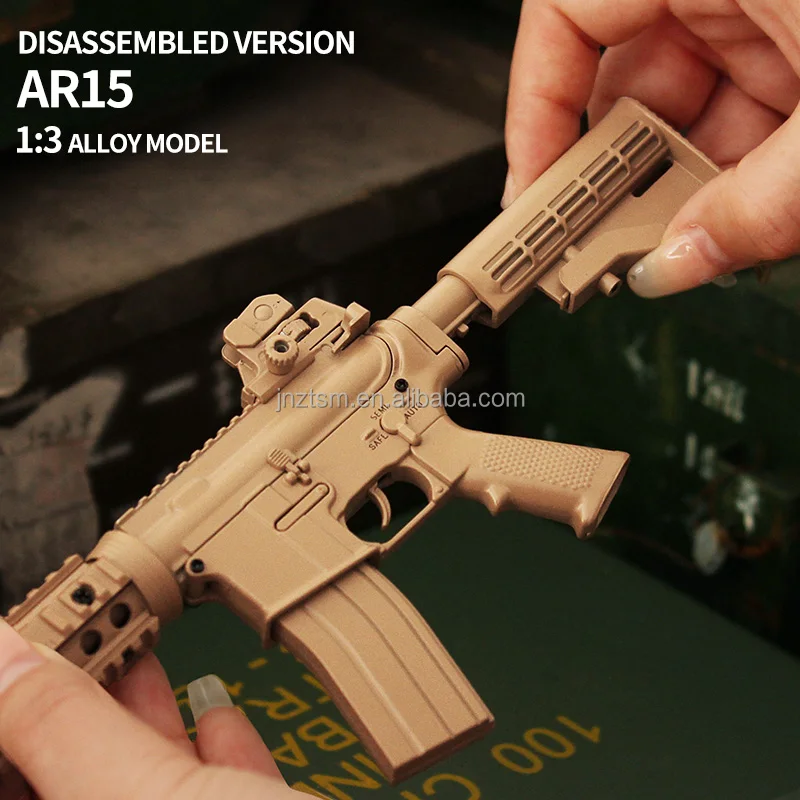 Metal Toy Gun Model AR15 18 AK Adults Realistic Shell Ejecting