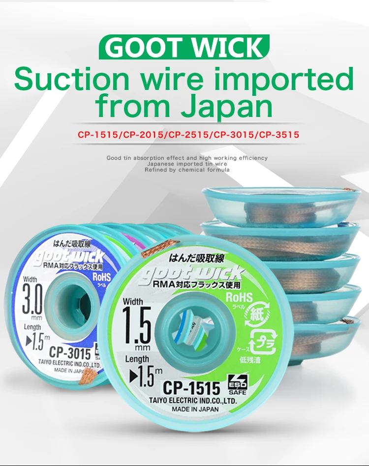 No-clean Solder Braided Wire 2mm-3.5mm Wide Desoldering Wicks For Bga ...