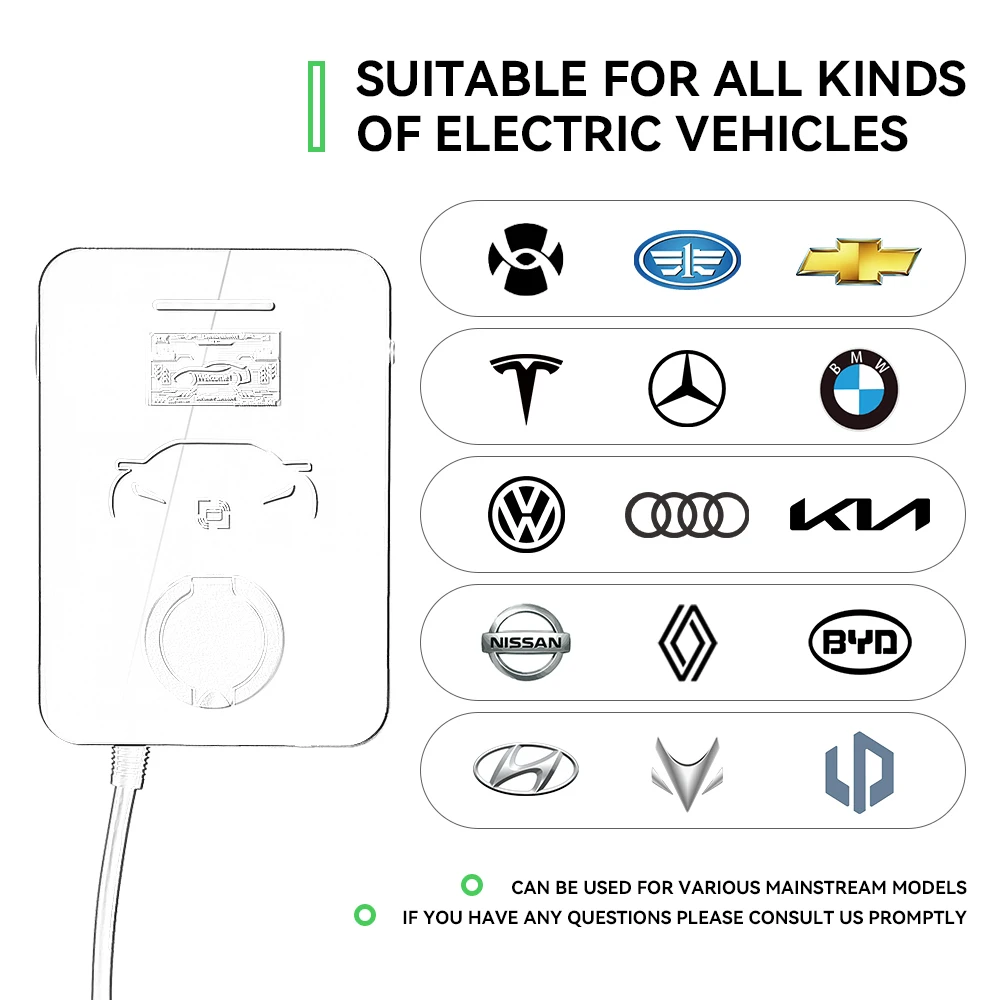 Customized 22kw 60a Ev Wall Charger Smart Evse Charger Ac Electric ...