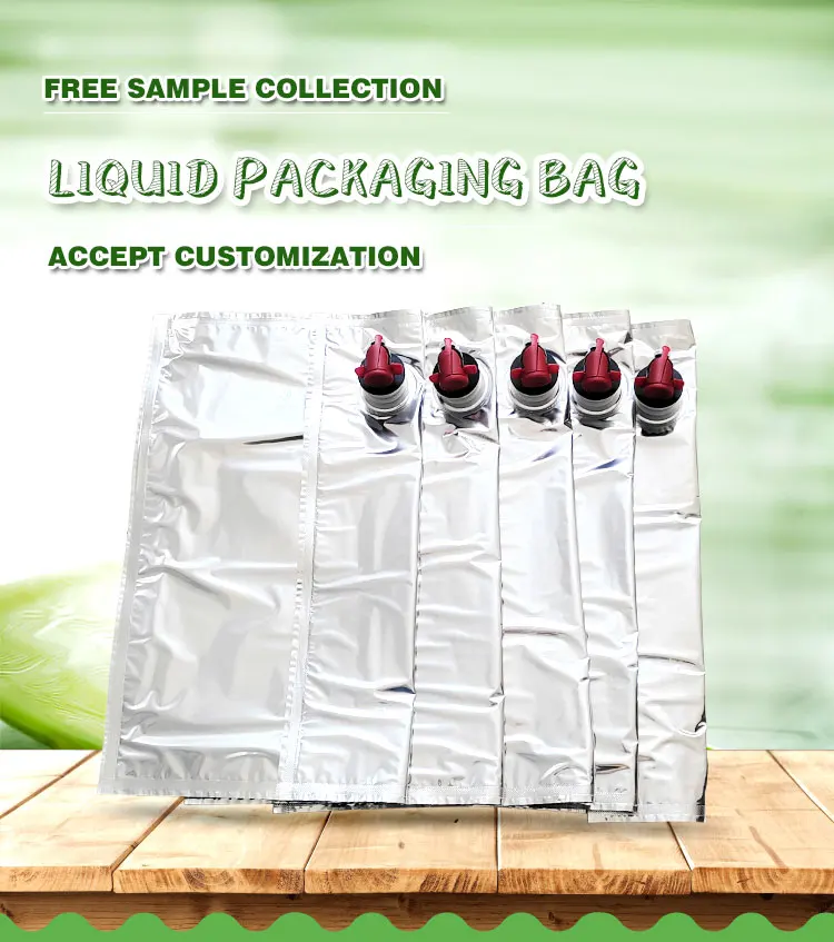 5l Aluminum Foil /clear Packaging Liquid Cooking Oil Bib Bag In Box ...