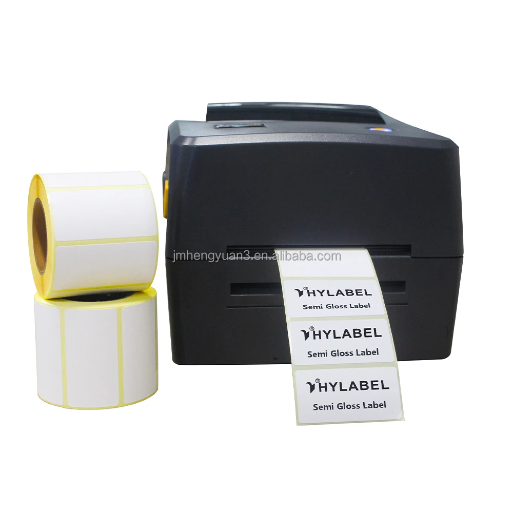 Custom Print Logo Label Paper 50x25mm Thermal Transfer Adhesive Sticker ...