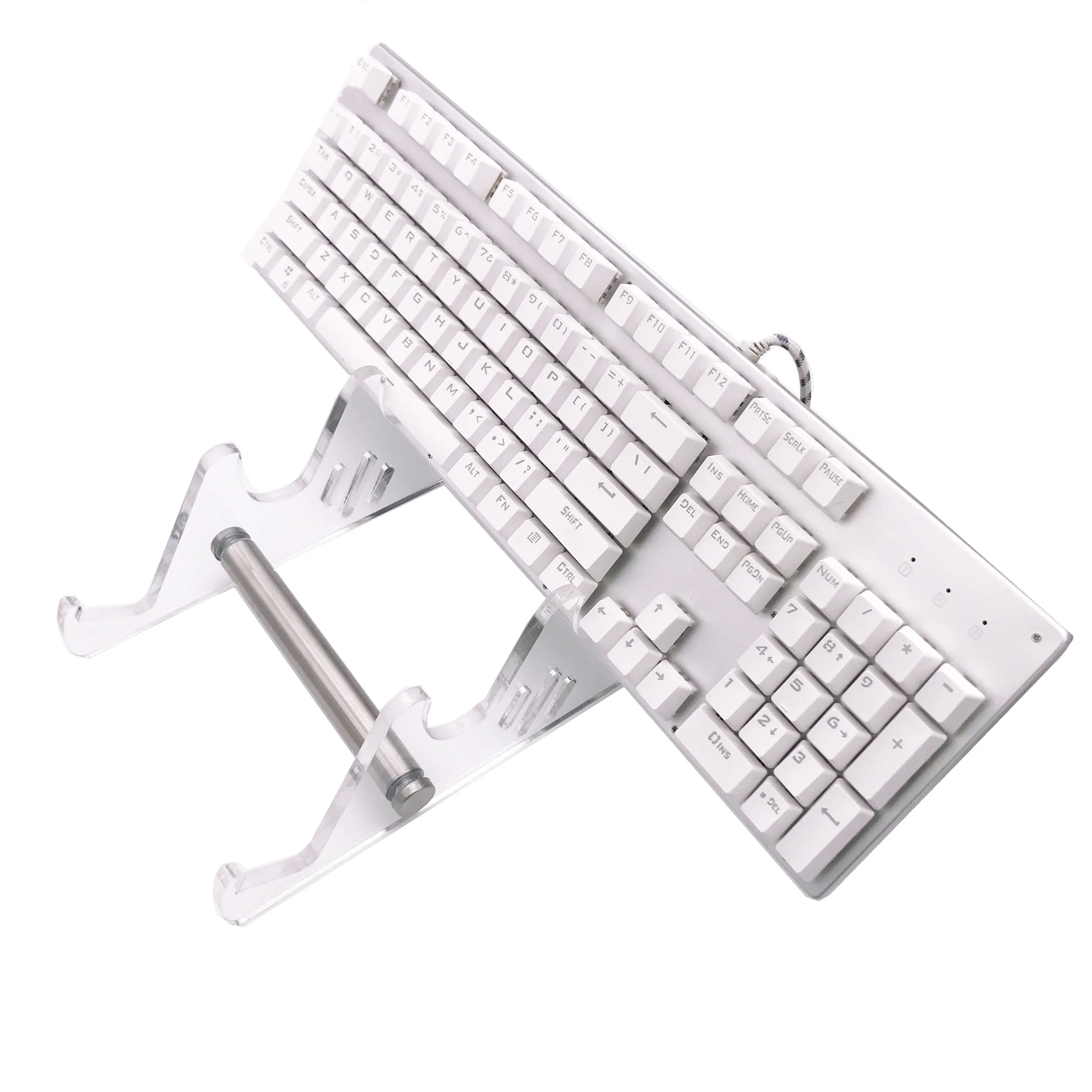 Triple Tier Transparent Acrylic Mechanical Keyboard Stand For Gaming ...