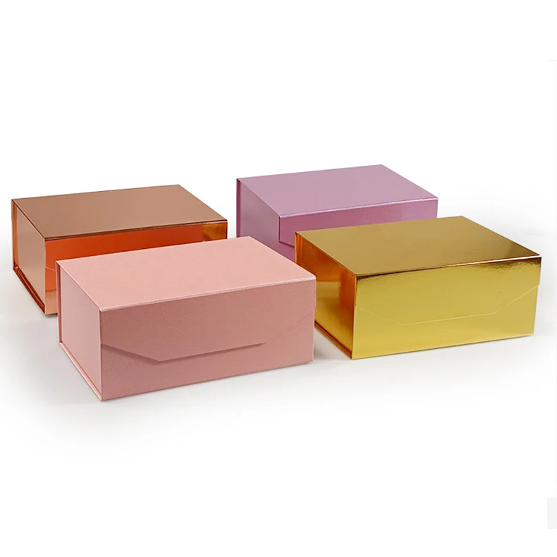 Custom Folding Paper Flat Cardboard Pack Box Luxury Magnetic With ...