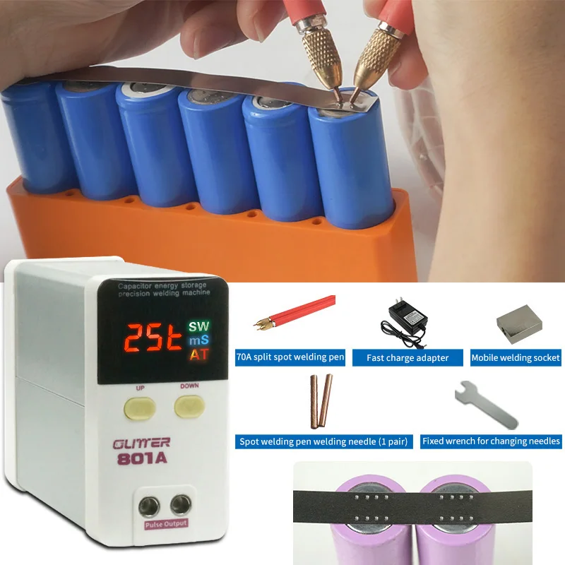 Glitter 801A Capacitor Spot Welding Machine for Precision DIY