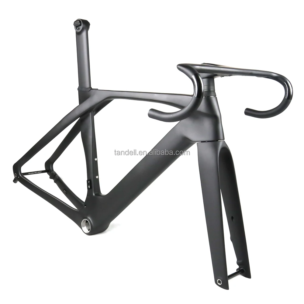 700c Carbon Fiber Road Bike Frame Aero Full Internal Frameset with T47 ...
