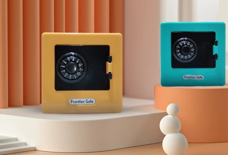 Mini Safe Box Plastic Piggy Bank - Fun & Secure Savings