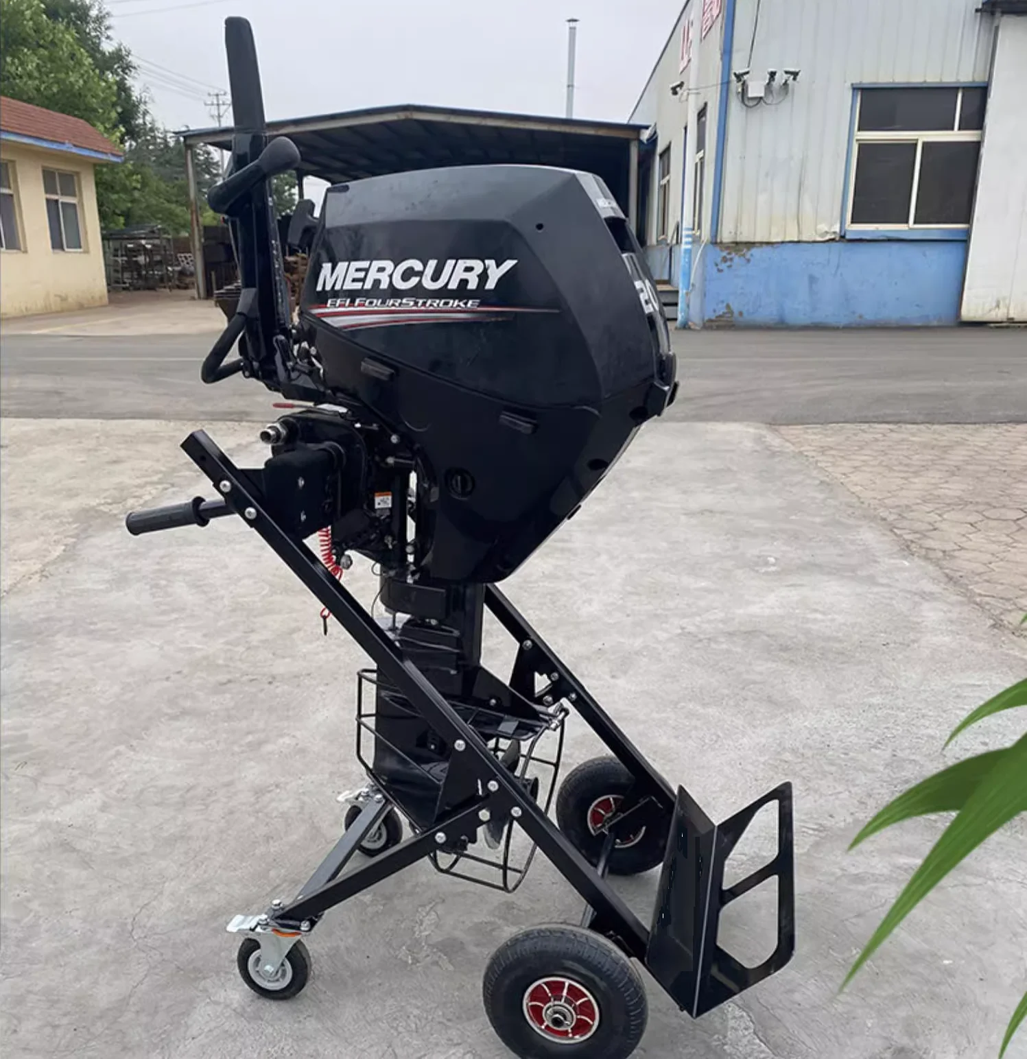 Folding Outboard Motor Carrier Dolly - Heavy Duty & Versatile