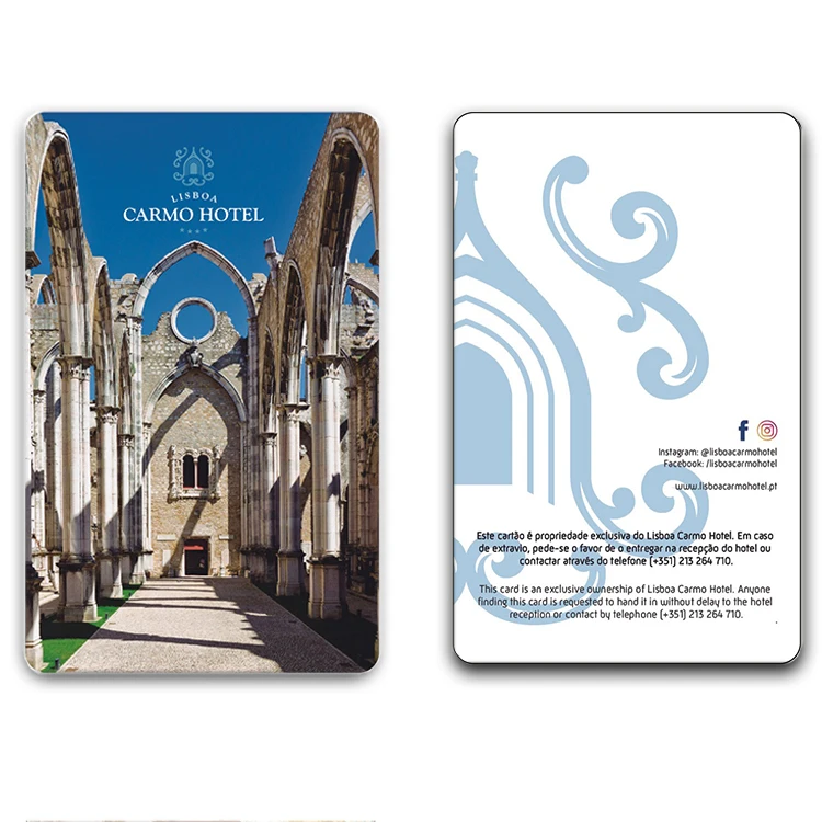 Custom Printed QR Code Hotel Blank White Keycard NFC Hotel Card ...