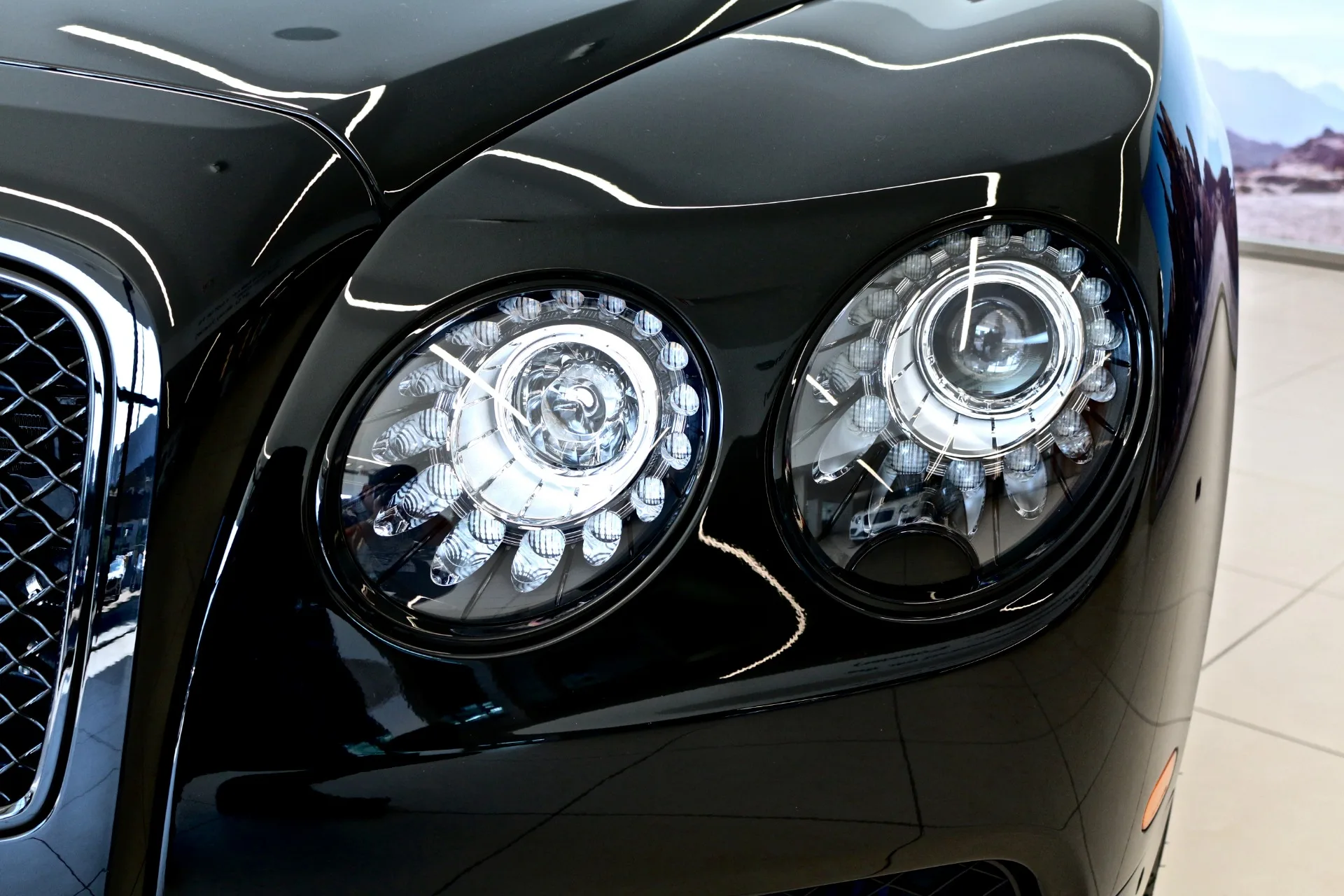 BBS Black Edition LED Headlight Head Lamp Assembly for Bentley Flying ...