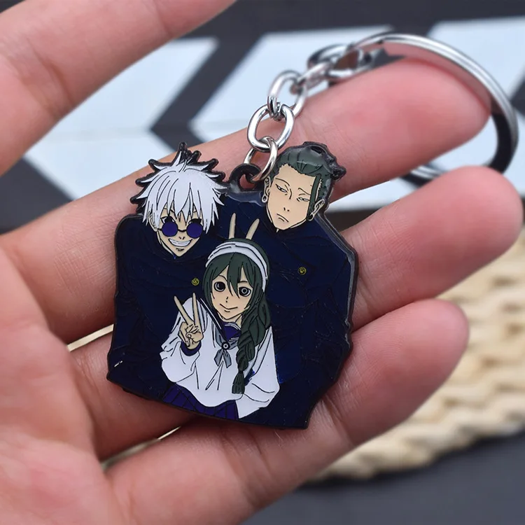 Hot Anime akashi and Satoru Gojo Combination metal keychain Fashion ...