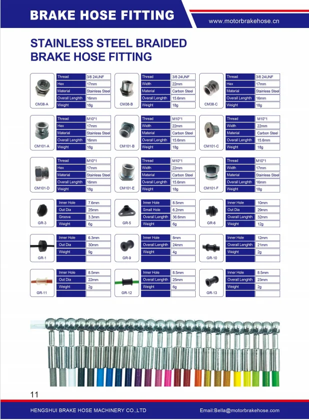 Custom Hydraulic Auto Brake System - Stainless Steel Hose
