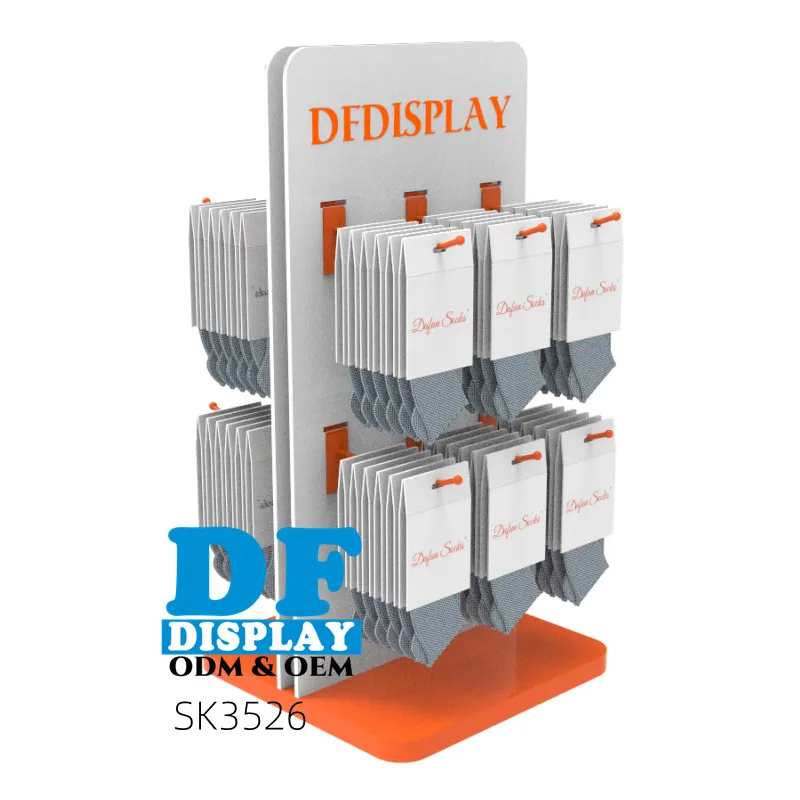 Sk3526 Countertop Two Sides Spinner Rotating Metal Racks Counter ...