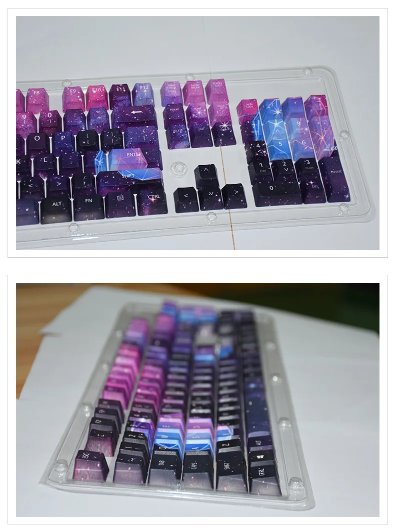 Hzgamer 104keys Starry Keycaps,Metal Keyboard Switches Xda Profile ...