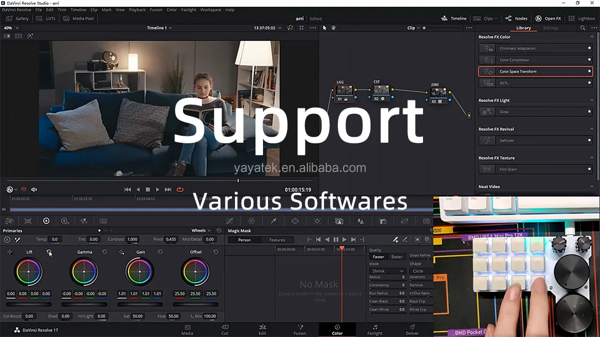 Designer Keyboard Mechanical Switches Mini Shortcut Keypad 12E4 for ...