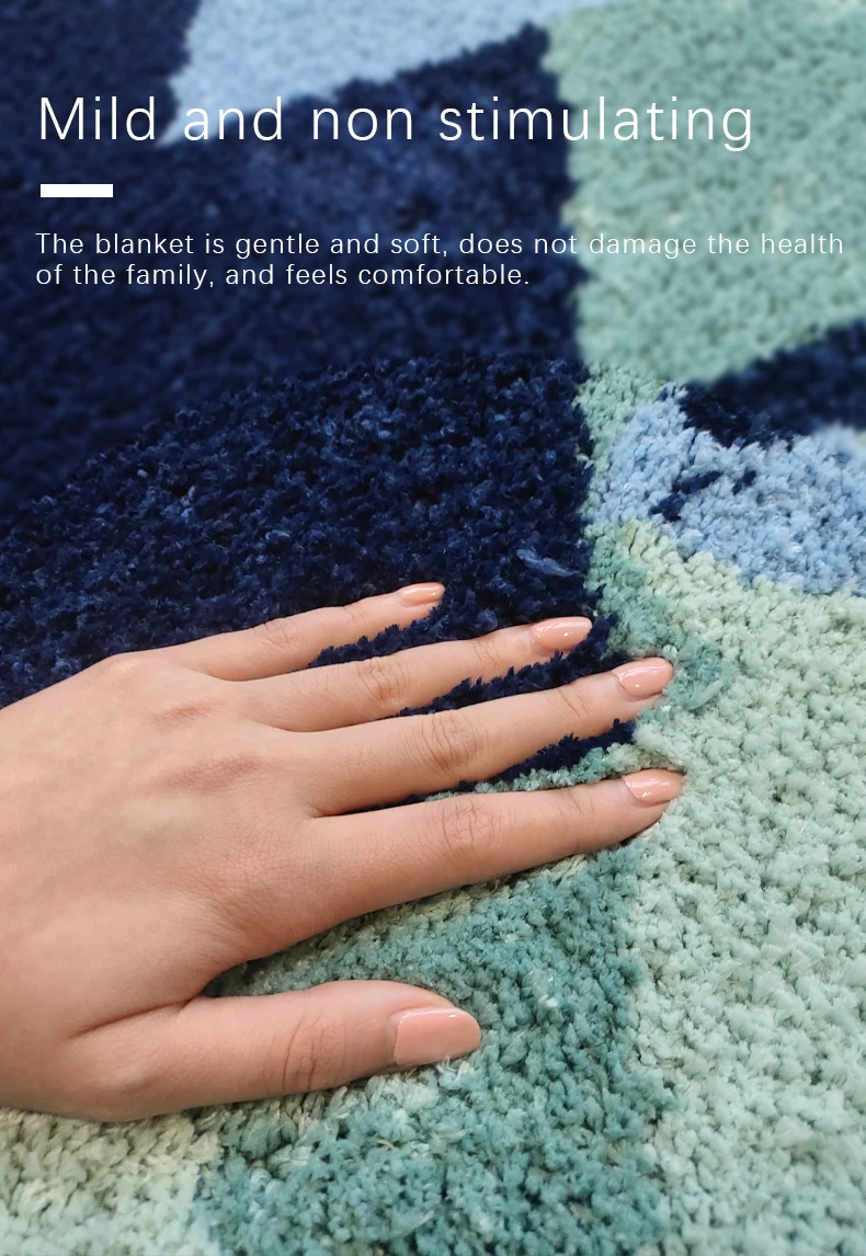 Modern Abstract Geometric Rabbit Bath Rug Mat Machine Washable Bathroom ...