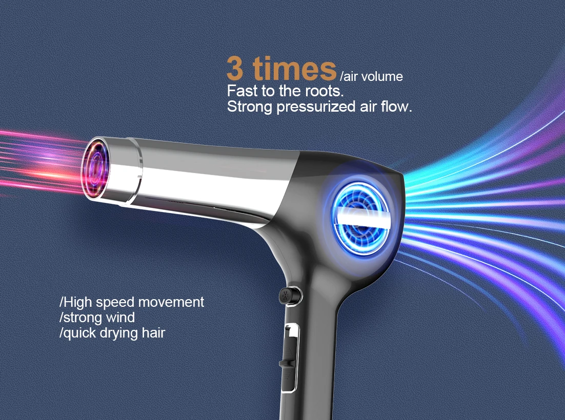 Professional High Speed Hair Dryer Bldc Motor Negative Ionic Blow Dryers - Buy Bldc Hair Dryer ...