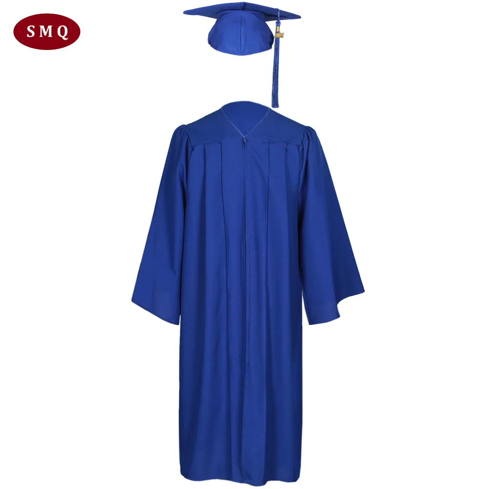 Royal Blue Graduation Cap And Gown For School Customized - Buy Gowns ...
