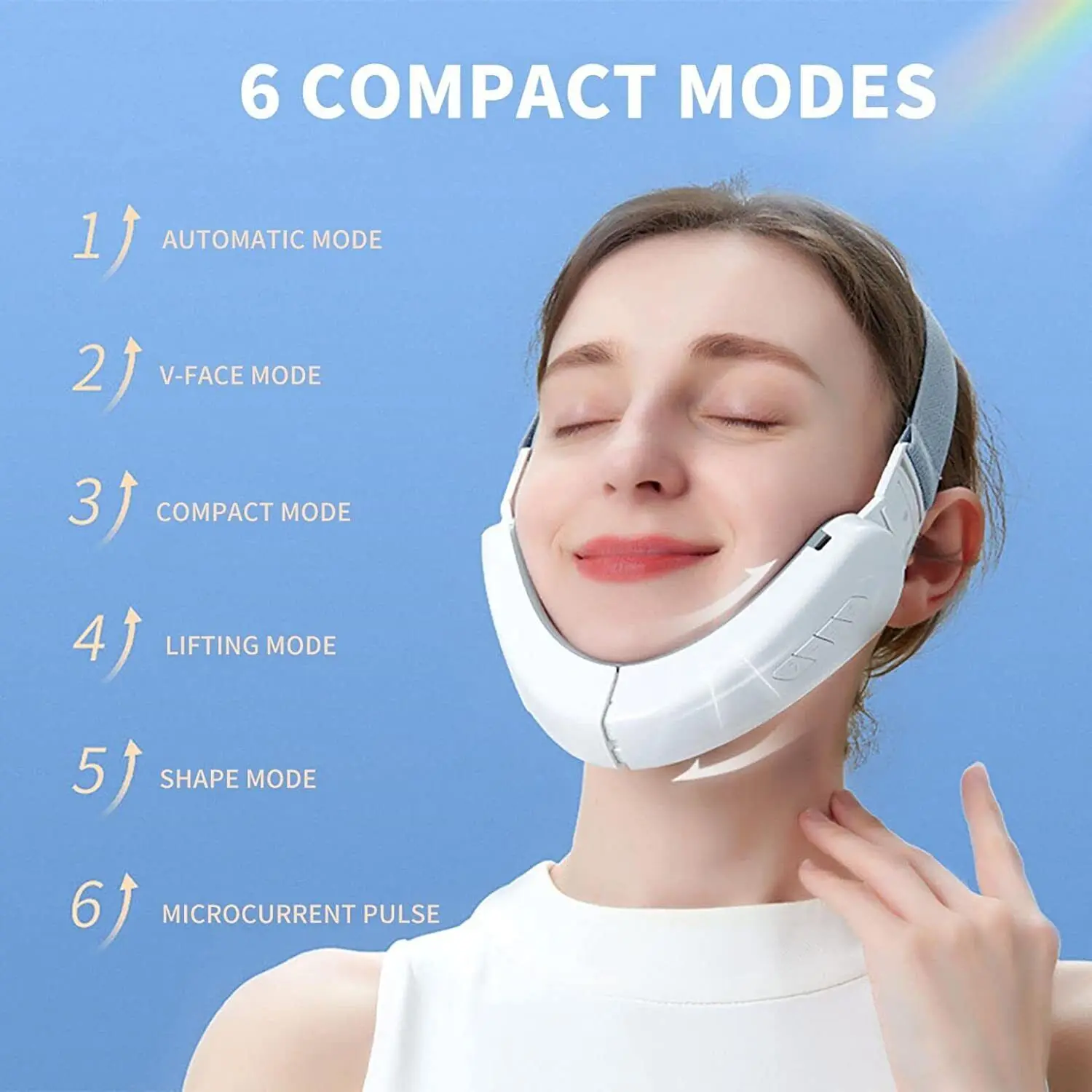Portable Beauty Skin Firming V Face Face Lifting Double Chin Massager ...