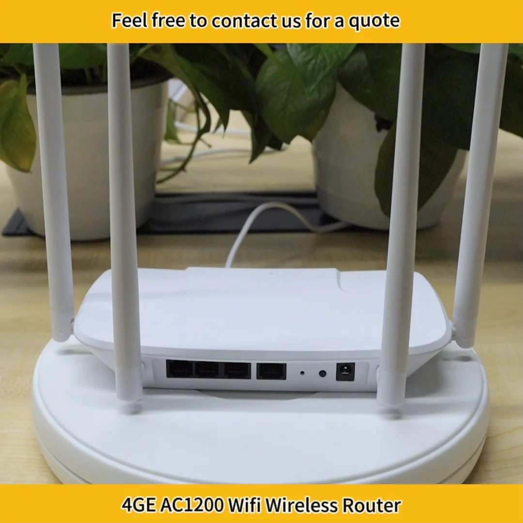 R712g-hs Home Used Ac1200 Wifi 5 Gigabit Dual Band Router 4ge 2.4ghz ...