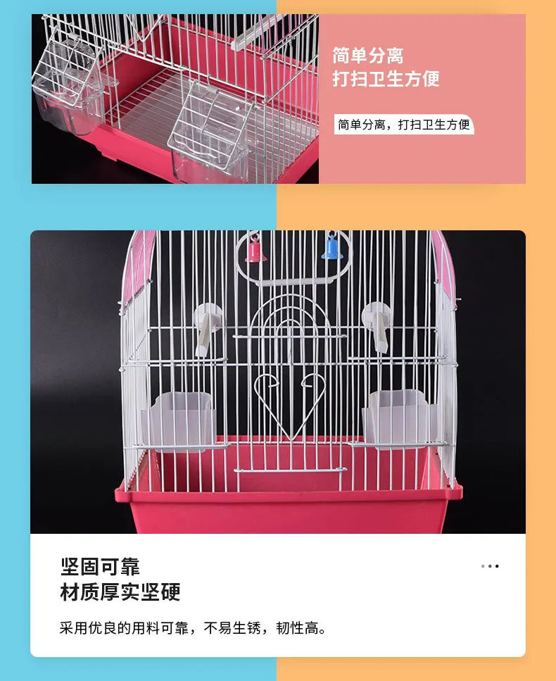 Metal Large Bird Cage External Hanging Wholesale Canary Bird Cages for ...