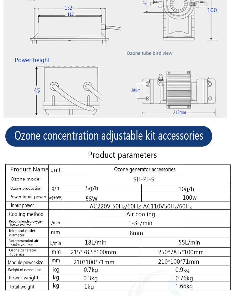 10g Air-Cooled Ozone Generator Tube Corona Discharge Ozone Generator Spare Parts| Alibaba.com