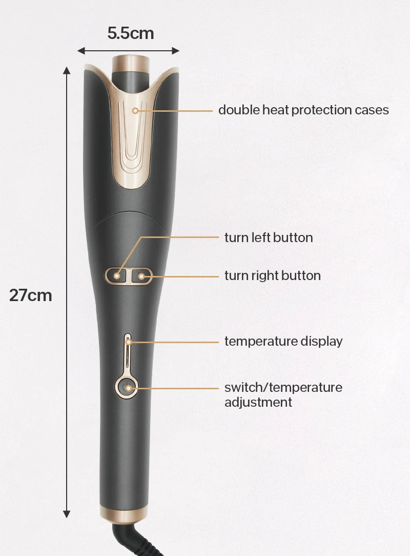 Professional Hair Styling Tool Infrared Fast Heating Tourmaline Ceramic ...